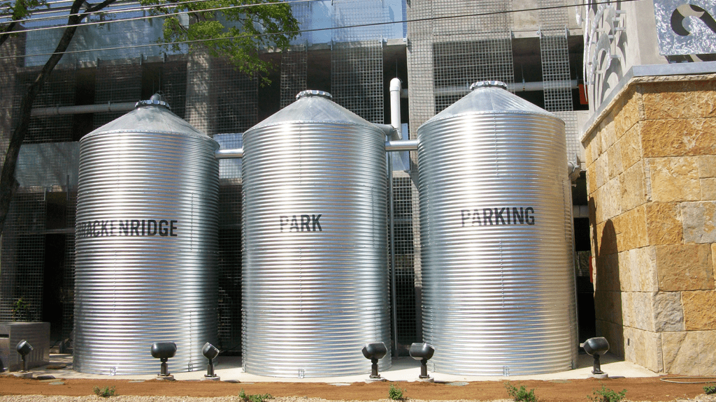 Brackenridge Parking Garage Water Tank Sign – Water Storage Tanks, Inc.